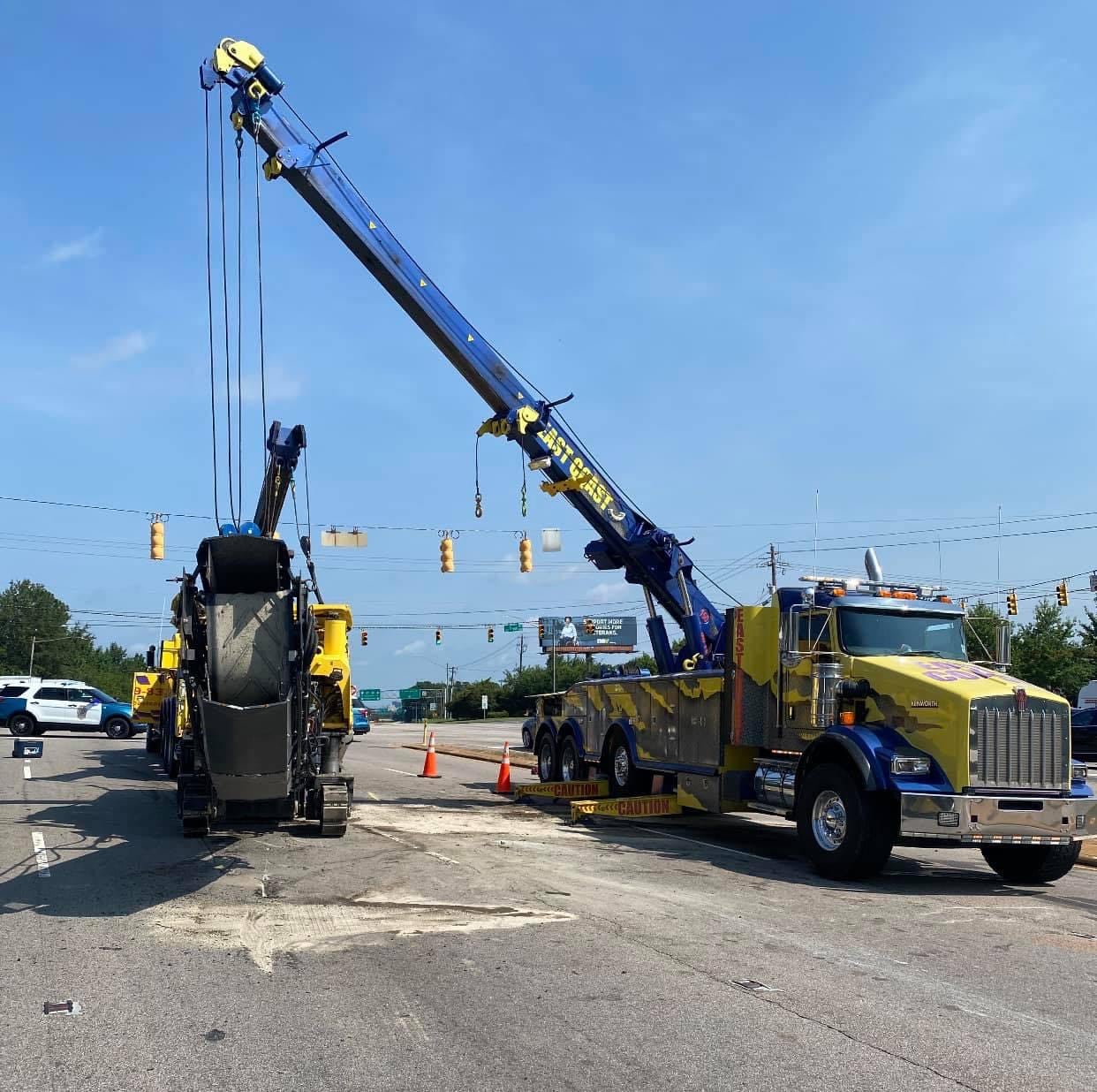 24/7 Mobile Crane Service | East Coast Towing NC